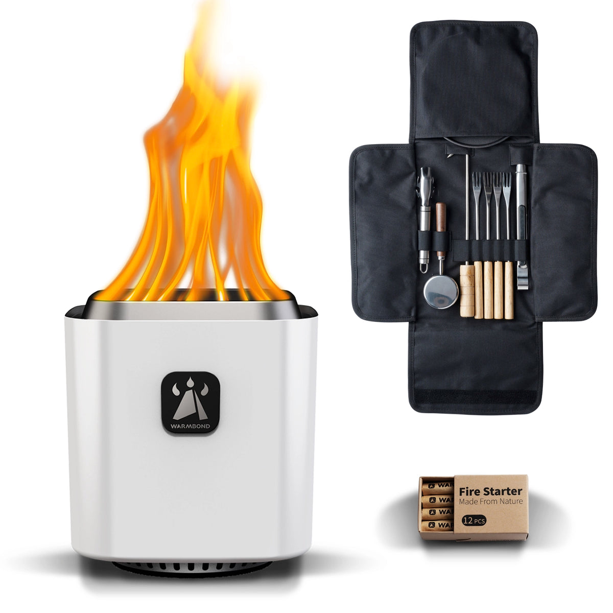 BondStove mini Ultimate Bundle - Tabletop Fire Pit with Cooking Set ...