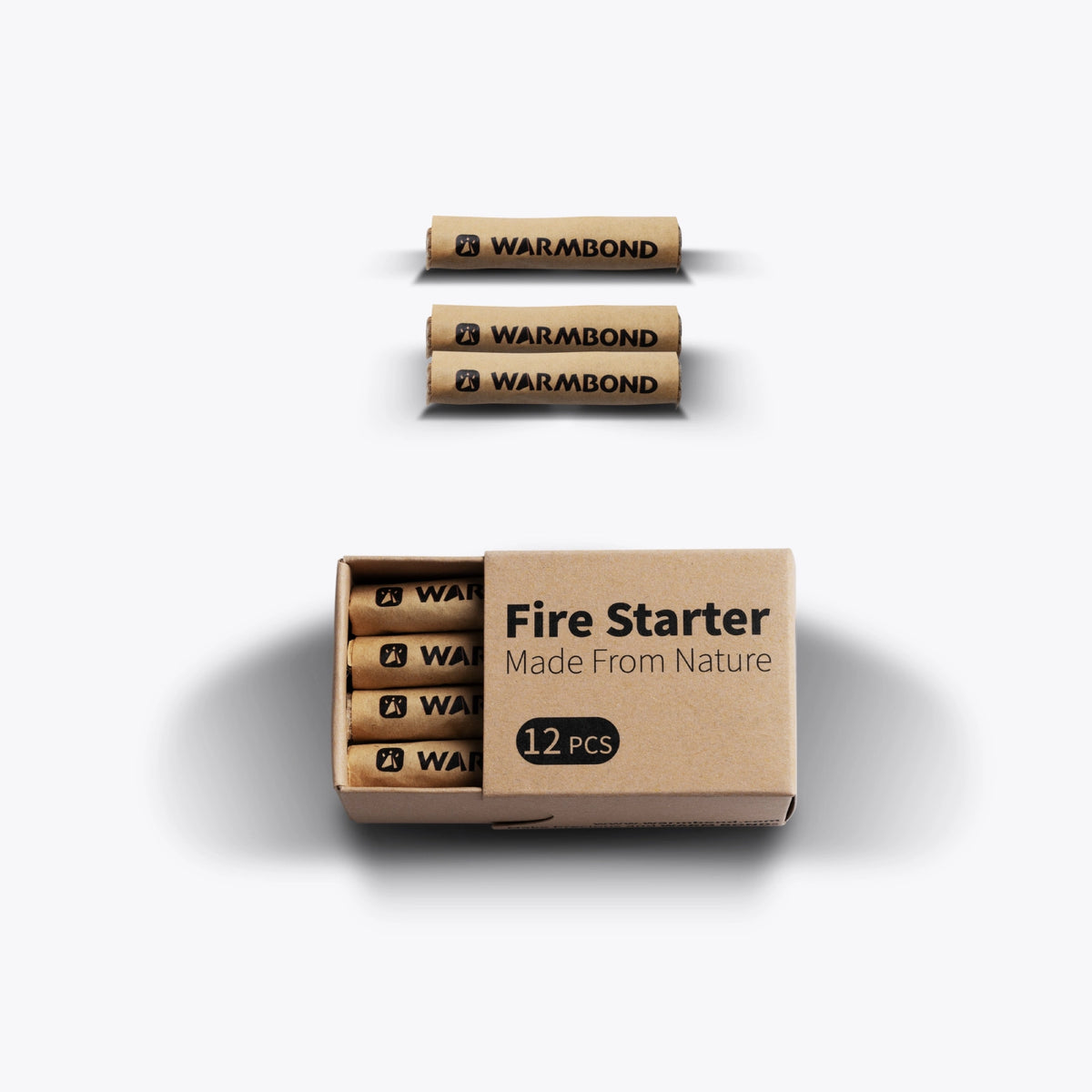 Fire Starters – Waterproof, 12-Min Burn & Eco-Friendly | WARMBOND